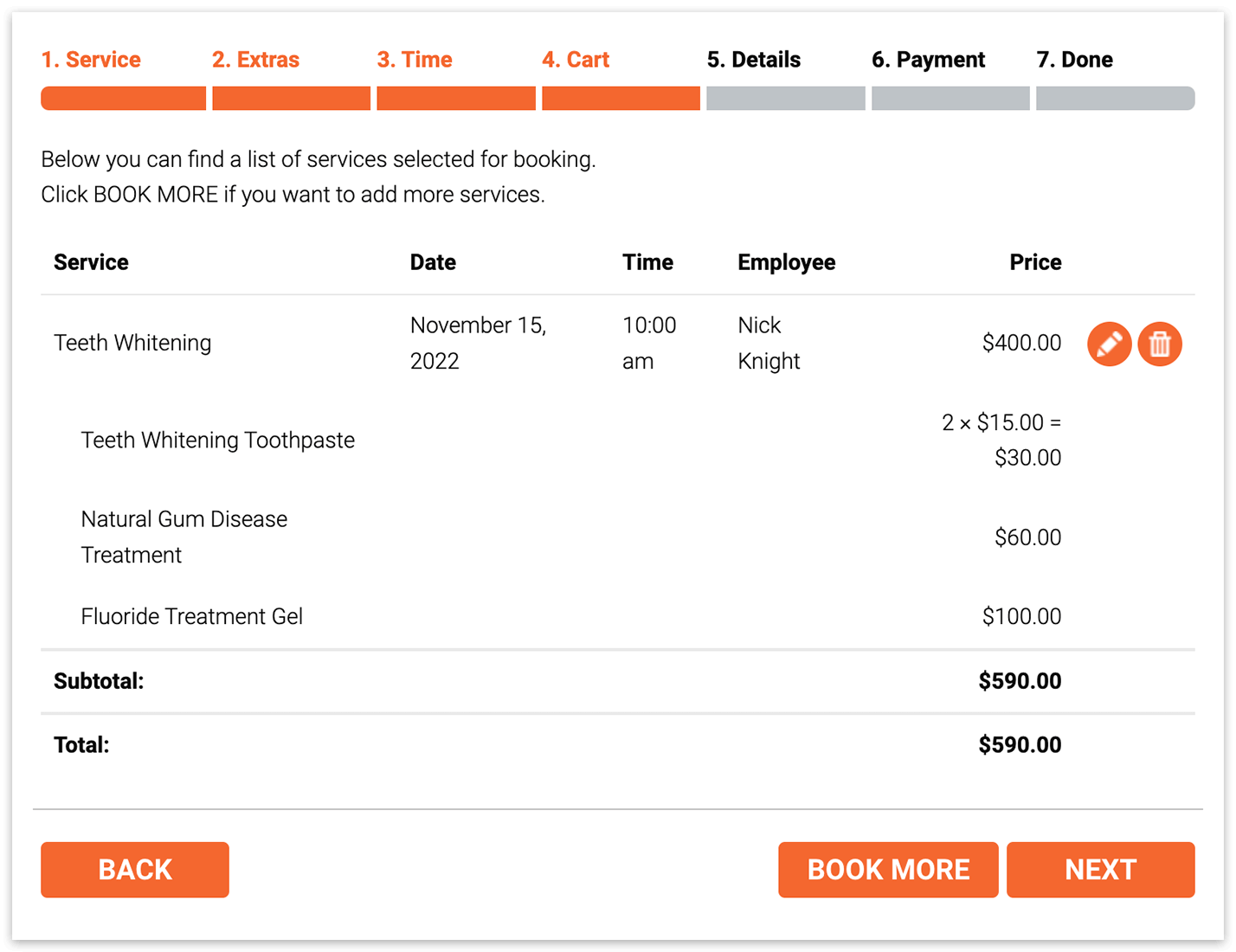 Extra Products & Treatments (Service Extras Add-on) – Bookly Help Center
